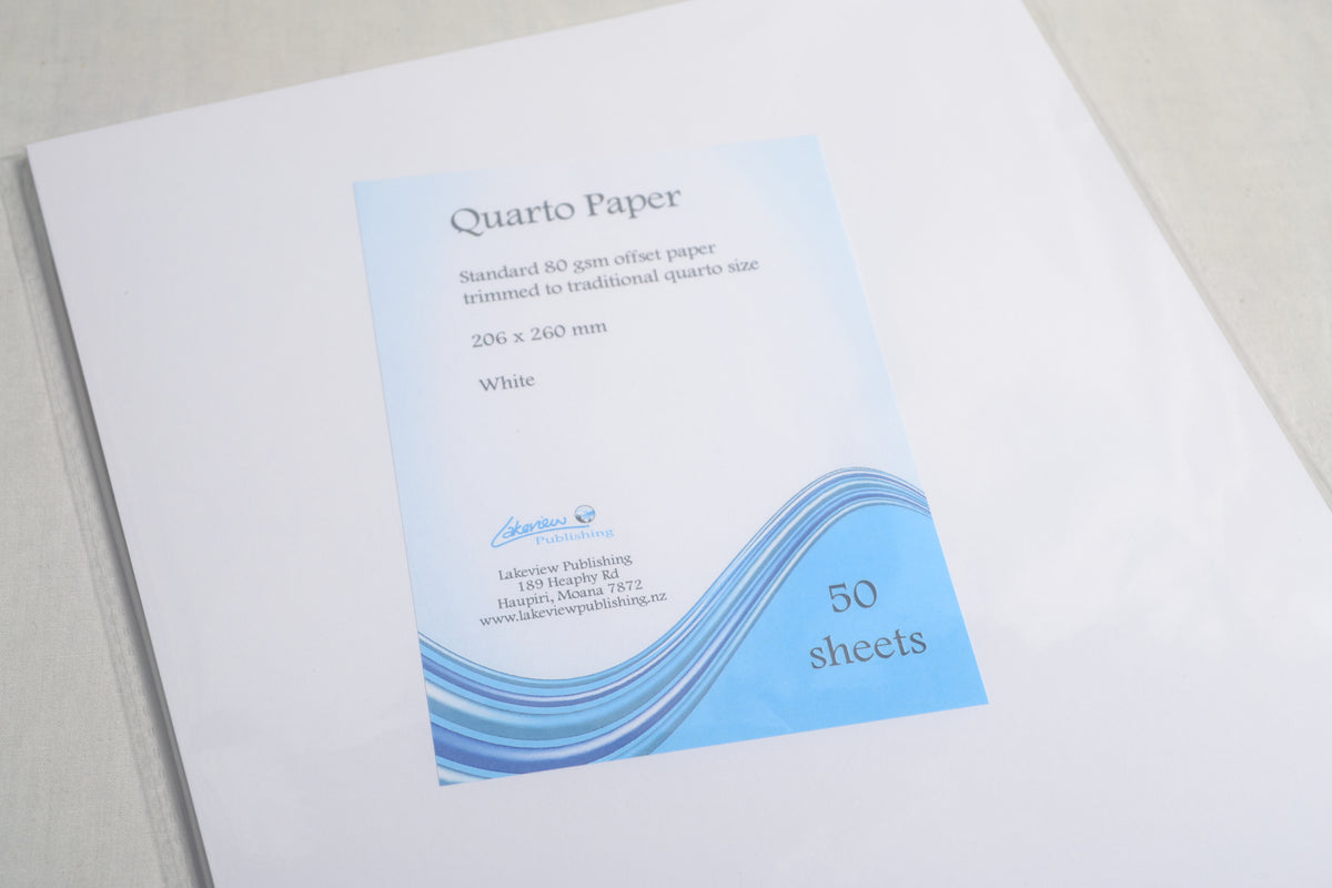 Odd paper sizes - quarto, foolscap, B5 – Lakeview Publishing